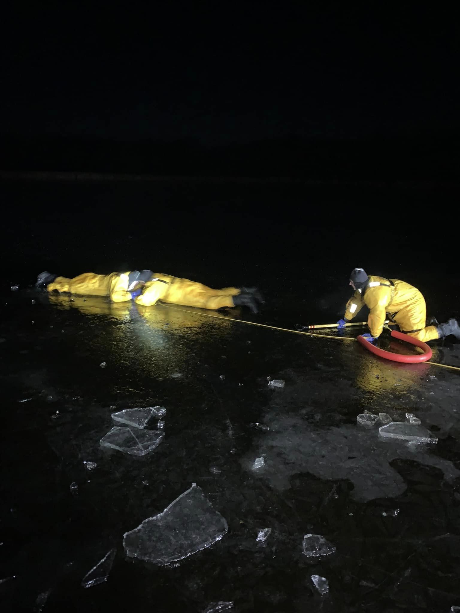 Ice and Cold Water Rescue Training - West Suburban Fire District
